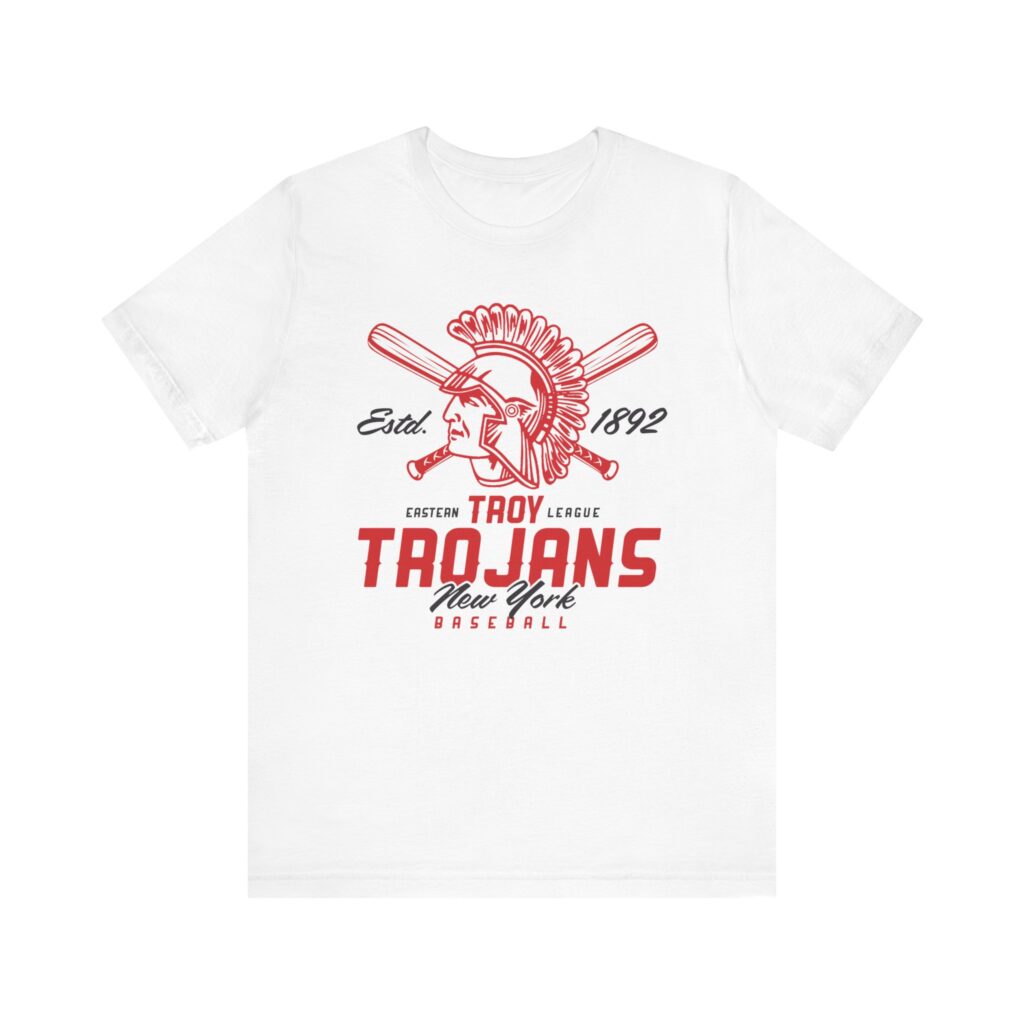 Troy Trojans T-Shirt – Vintage Eastern Troy League Baseball Apparel ...
