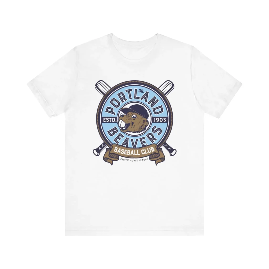 Portland Beavers Baseball T-Shirt – Pacific Coast League Classic Team ...
