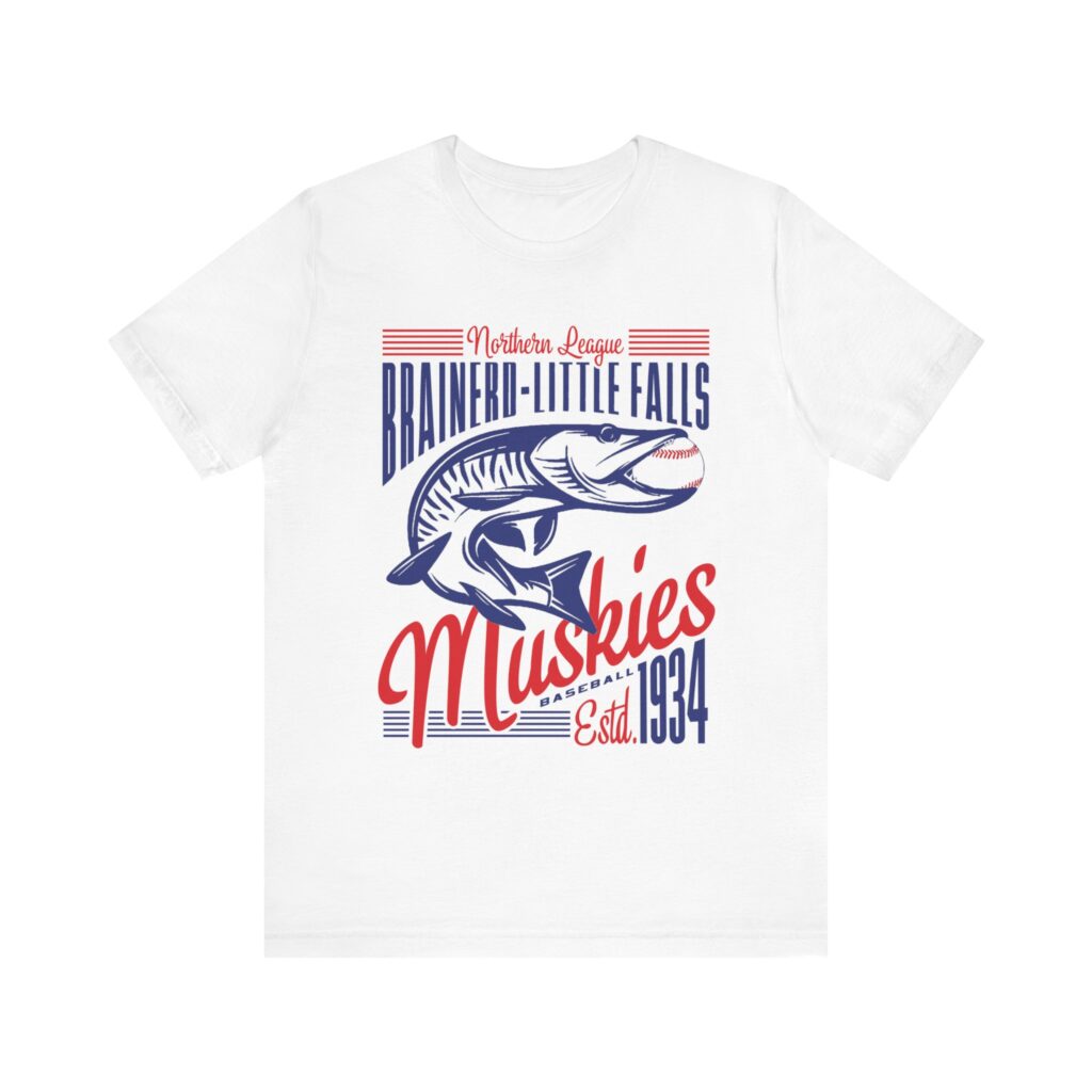 Brainerd–Little Falls Muskies Baseball T-Shirt – Northern League 1934 ...
